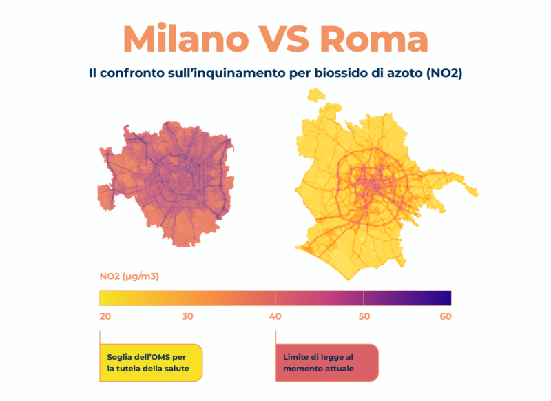 NO2 Milano le mappe di analisi 2020 - Cittadini per l'Aria